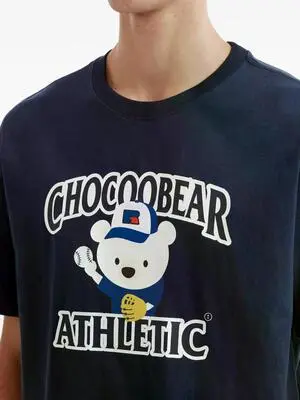CHOCOOLATE Bear-print T-shirt - Blue