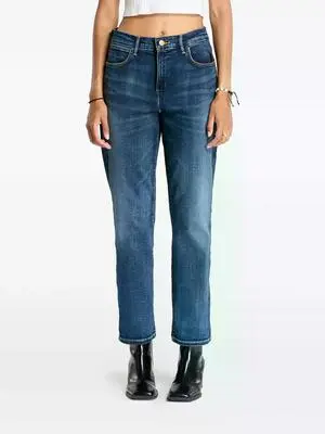 Wrangler Whiskered Straight-leg Jeans