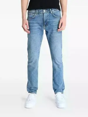 Lee Medium Wash Bottoms For Men