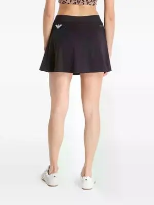EA7 Logo-print Flared Mini Skirt