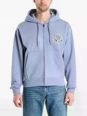 VANS Logo-print Zip-up Hoodie