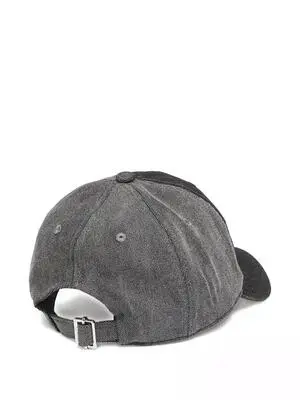 Karl Lagerfeld Logo-embroidered Denim Cap - Grey
