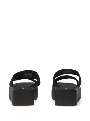 Calvin Klein Logo-print Platform Slides