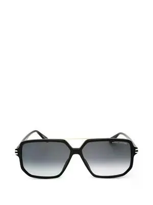Marc Jacobs Double-bridge Pilot-frame Sunglasses - Black