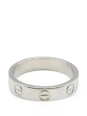 Cartier 2010s 18k White Gold Love Ring - Silver