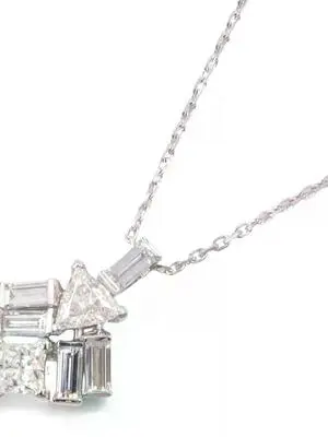 Cartier 2010s Reflection Diamond Necklace - Silver