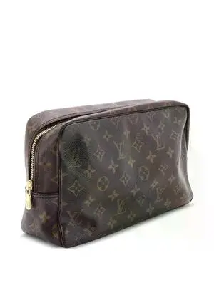 LOUIS VUITTON Trousse Toiletry Monogram Canvas 28 Pouch - Brown