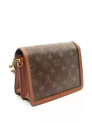 LOUIS VUITTON 2021-2026 Monogram Reverse Mini Dauphine Satchel - Brown