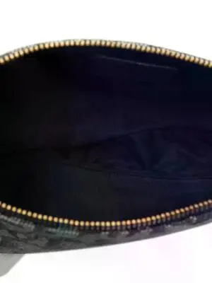 Dior 2006 Mini Diorissimo Canvas Saddle Pochette - Blue