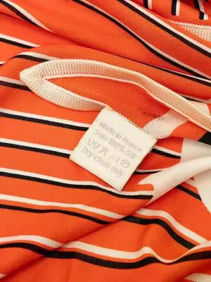 Hermès 2021-2025 Triangular H Au Galop Silk Scarf Scarves - Orange