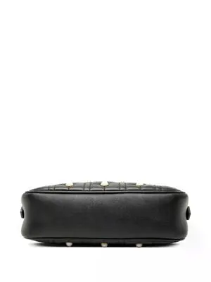 Gucci Gg Marmont Matelasse Leather Pearl Studded Crossbody Bag - Black