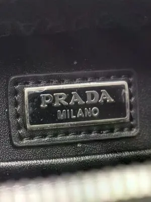 Prada Re-nylon And Saffiano Brique Crossbody Bag - Black