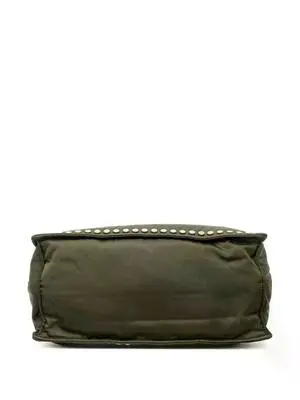 Prada 2000-2013 Tessuto Studded Etiquette Tote Bag