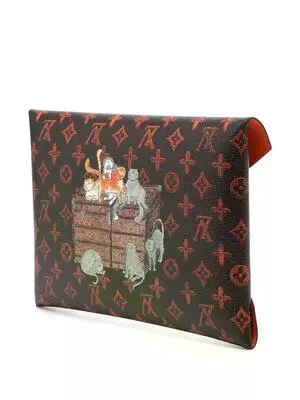 LOUIS VUITTON Grace Coddington Catogram Kirigami Pochette Set - Brown