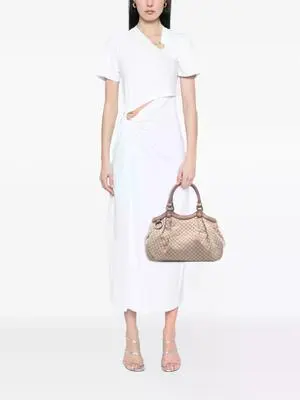 Gucci Diamante Canvas Sukey Tote Bag - Neutrals