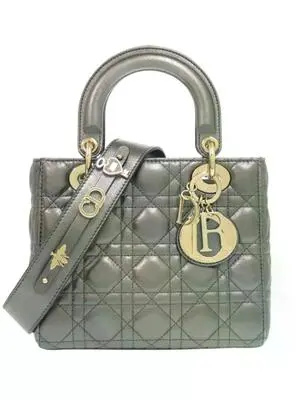 Dior Metallic Lambskin Cannage My Abcdior Lady Satchel