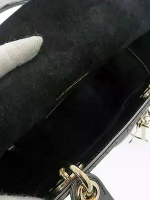 Dior Metallic Lambskin Cannage My Abcdior Lady Satchel