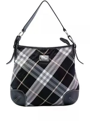 Burberry 2000-2017 Supernova Check Canvas Hobo Bag