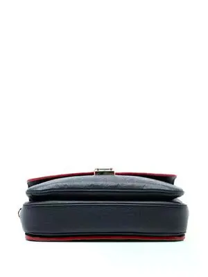LOUIS VUITTON Monogram Empreinte Pochette Metis Satchel - Blue