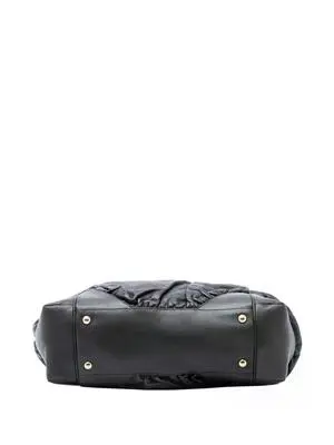 Gucci Embossed Leather Horsebit Full Moon Tote Bag