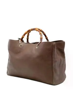 Gucci Large Calfskin Bamboo Shopper
