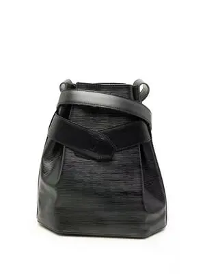 LOUIS VUITTON 1995 Epi Sac D Epaule Pm Bucket Bag - Black