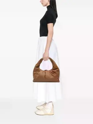 Bottega Veneta 2012-2026 Lambskin The Pouch Shoulder Bag - Brown