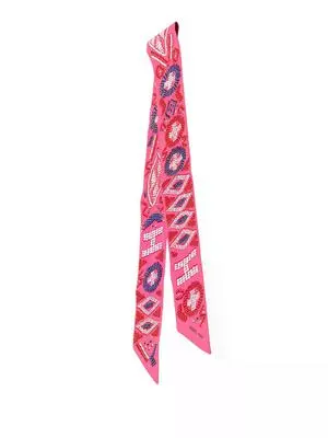 HERMÈS 2000-2026 Kelly En Perles Silk Twilly Scarf Scarves