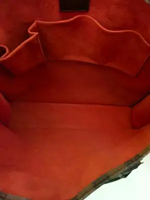 LOUIS VUITTON 2004 Damier Ebene Sac Plat Tote - Brown