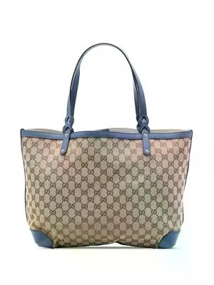Gucci Medium Gg Canvas Craft Tote Bag