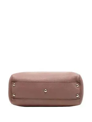 Gucci Small Calfskin Bamboo Shopper Satchel - Brown