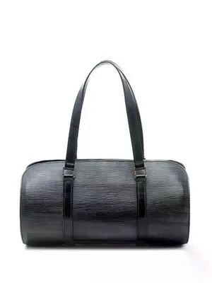 LOUIS VUITTON 2004 Epi Soufflot Handbag - Black