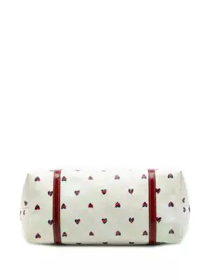 Gucci Medium Gg Supreme Hearts Joy Tote Bag - White