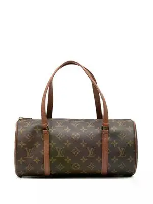 LOUIS VUITTON 1991 Monogram Papillon 30 Handbag - Brown