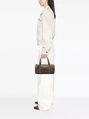 LOUIS VUITTON 1991 Monogram Papillon 30 Handbag - Brown