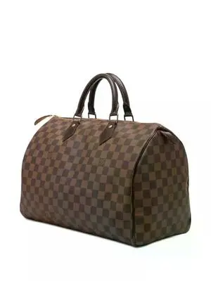 LOUIS VUITTON 2012 Damier Ebene Speedy 35 Boston Bag