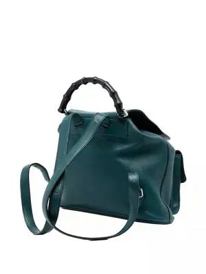 Gucci 2016-2026 Leather Bamboo Tassel Backpack - Green