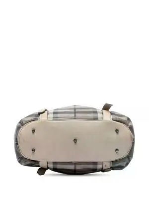 Burberry Smoke Check Coated Canvas Northfield Satchel