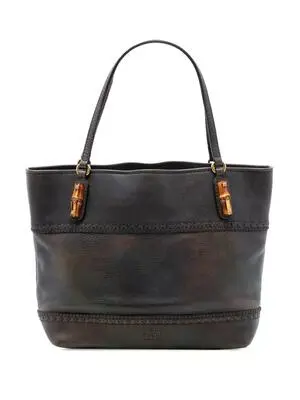 Gucci Leather Tote Bag - Brown