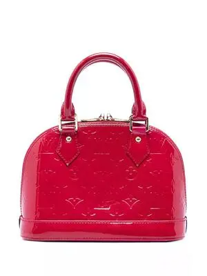 LOUIS VUITTON 2014 Monogram Vernis Alma Bb Satchel