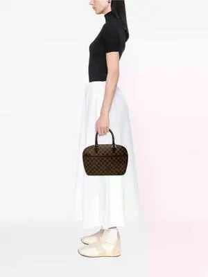 LOUIS VUITTON 2002 Damier Ebene Sarria Horizontal Handbag