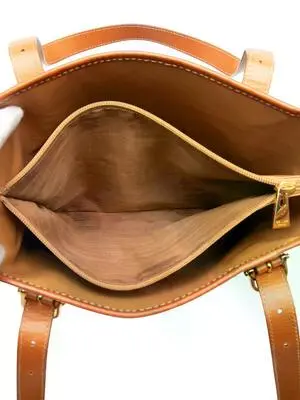 Celine 1998 Macadam Coated Canvas Tote Bag - Brown
