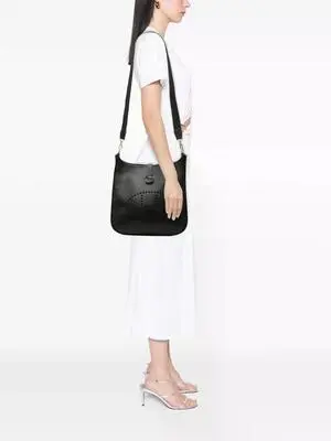 Hermès 1993 Clemence Evelyne I Gm Crossbody Bag - Grey