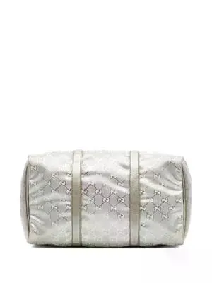 Gucci Medium Gg Imprime Joy Boston Bag - Silver