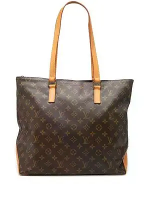 LOUIS VUITTON 2005 Monogram Cabas Mezzo Tote Bag