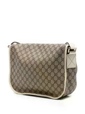 Gucci Gg Supreme Crossbody Bag - White