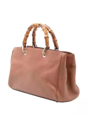 Gucci Medium Calfskin Bamboo Shopper Satchel