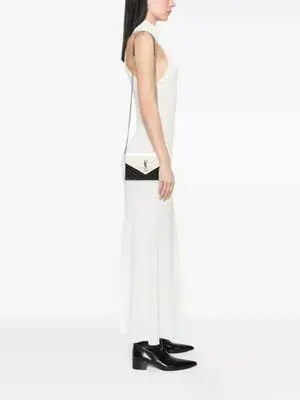 Saint Laurent 2018 Cassandre Envelope Chain Wallet Crossbody Bag - Black
