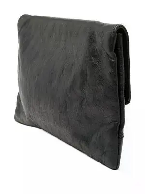 Balenciaga 2013 Lambskin Motocross Giant 12 Envelope Clutch - Black
