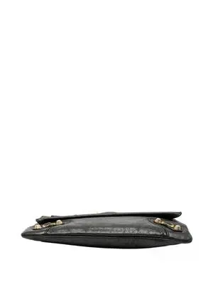 Balenciaga 2013 Lambskin Motocross Giant 12 Envelope Clutch - Black